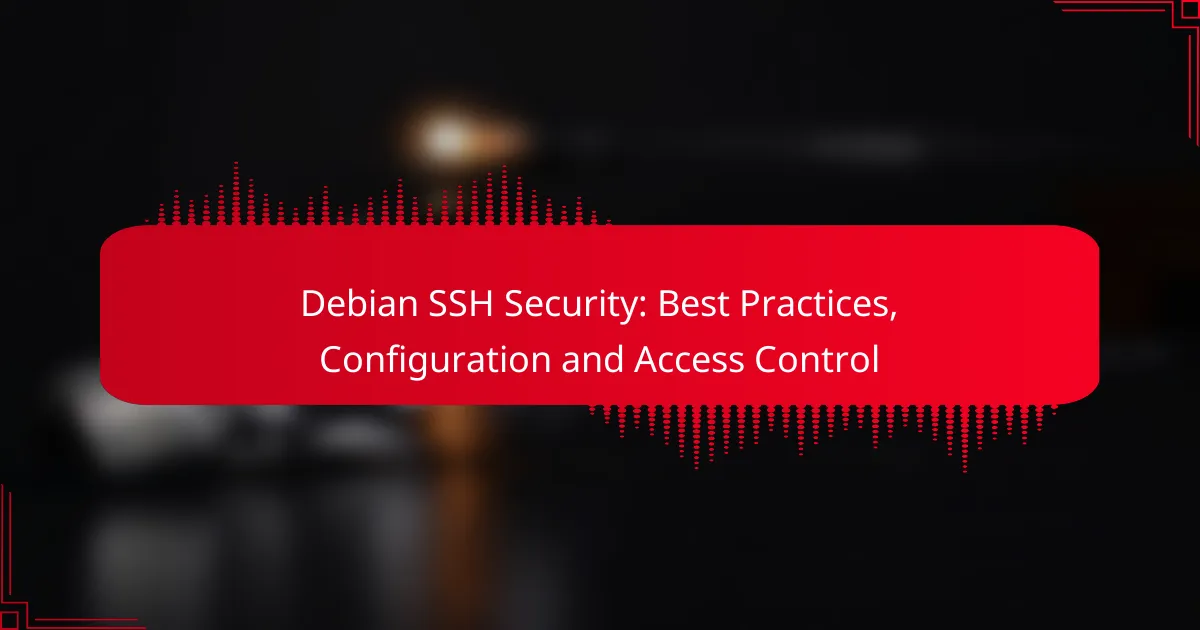 Debian SSH Security: Best Practices for Configuration and Access Control